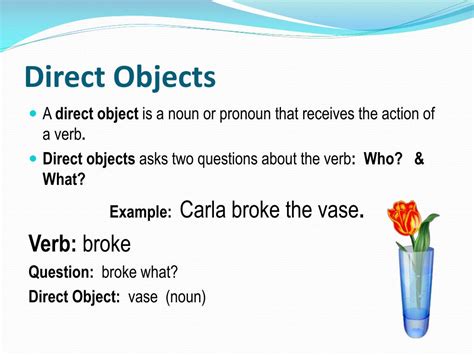 Verb Direct And Indirect Objects