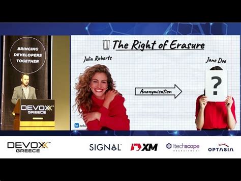 Devoxx Talk How To Deal With Privacy And Gdpr In Event Sourced Systems From Devoxx Class Central