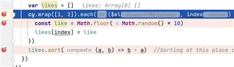 Javascript Array Sort Method Doesnt Work Outside Cypress Each But