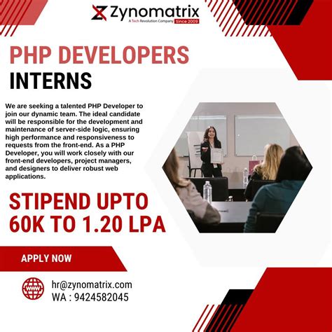 Zynomatrix On Linkedin Hiring Phpdevelopers Internship Webdevelopment Php Programming
