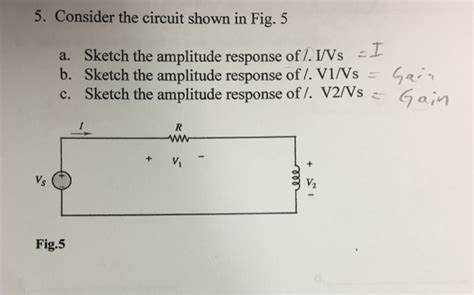 Solved Consider The Circuit Shown In Fig A Sketch The Chegg Com