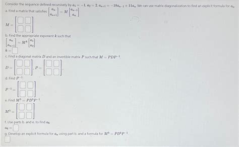Solved Consider The Sequence Defined Recursively By
