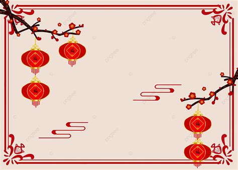 구정 간단한 배경 만화 붉은 랜턴 매화 꽃 푸 문자 장식 중국의 설날 단순한 칸델라 배경 일러스트 및 사진 무료 다운로드 Pngtree
