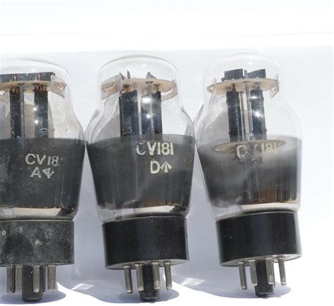 Ecc32 Mullard Cv181 Rare Version Of Ecc32 Semi Coated With Full Getter Code Mx Audio Magical