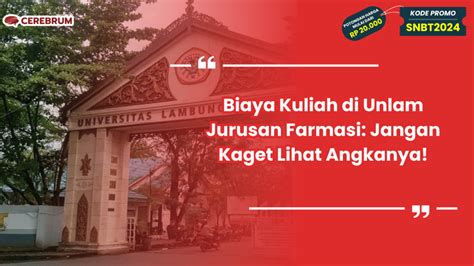 Biaya Kuliah Di Unlam Jurusan Farmasi Jangan Kaget