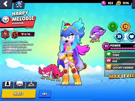 Brawl Stars Harpy Melodie Skin How To Unlock Design And More