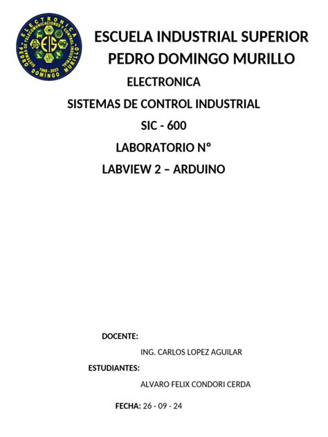 Laboratorio 5 Labview2 Arduino Pdf Arduino Ciencias De La