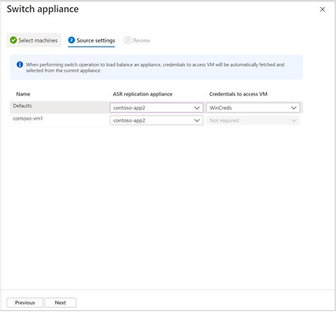 Switch Replication Appliance In Azure Site Recovery Modernized Azure Site Recovery Azure Docs