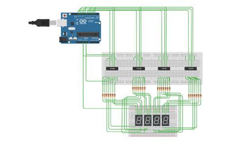 Circuit Design Using Ic 74hc595 To Display 4 Digit 7 Segment Leds