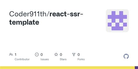 Github Coder911threact Ssr Template