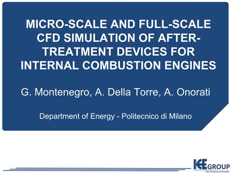 Pdf Micro Scale And Full Scale Cfd Simulation Of After Treatment Devices For Internal
