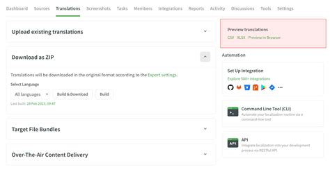 Downloading Translations Crowdin Docs