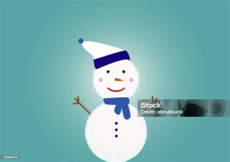 모자와 스카프 아이콘에 아름 다운 귀여운 눈사람 만화 캐릭터 전면 및 측면도 벡터 평면 그래픽 손으로 그린 그림입니다 흰색