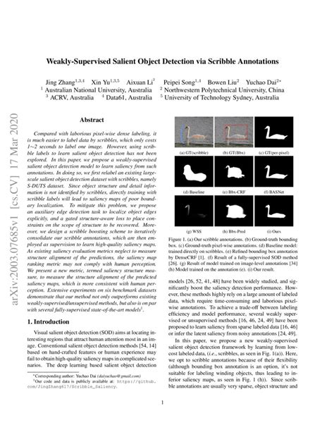 Weakly Supervised Salient Object Detection Via Scribble Annotations Deepai