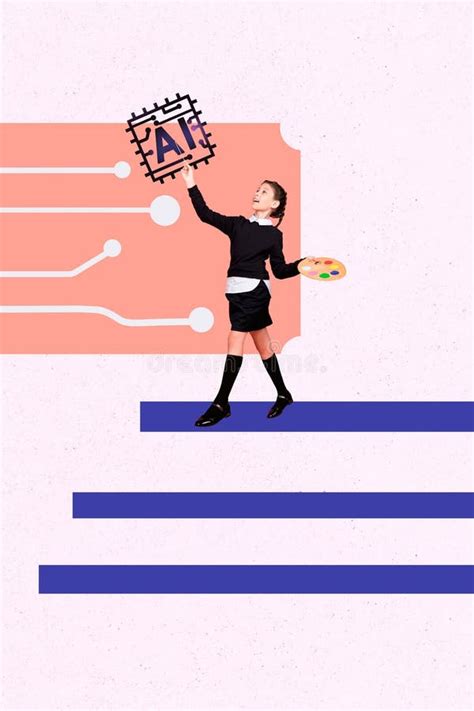 Template Sketch Image Composite Artwork Collage Of Young Schoolgirl Walk Drawing Ink Hobby Back Template Sketch Image Composite Artwork Collage Of Young Schoolgirl Walk Drawing Ink Hobby Back