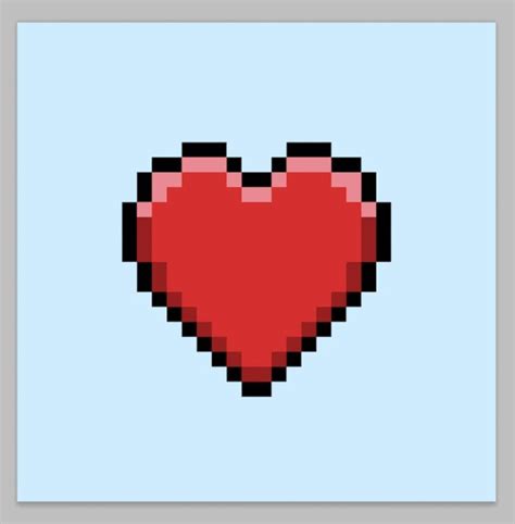 How To Make A Pixel Art Heart Mega Voxels