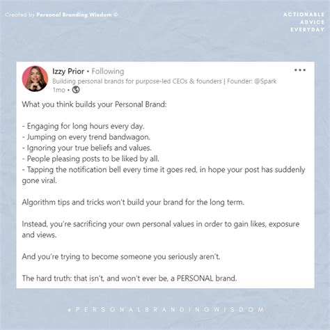 Personal Branding Wisdom On Linkedin Algorithm Tips And Tricks Wont