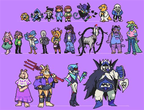 Undertale And Deltarune Characters By Wewo707 On Deviantart