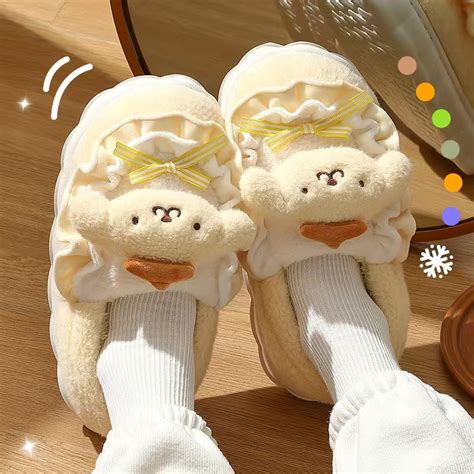 Kt Fuzzy Fluffy Slippers Women Kawaii Slippers For Women Fluffy Kawaii