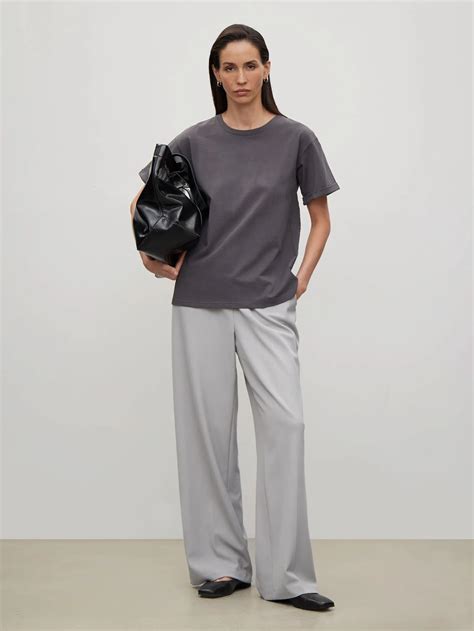 Футболка однотонная цвет: серый B2961/awan | купить в интернет-магазине ...