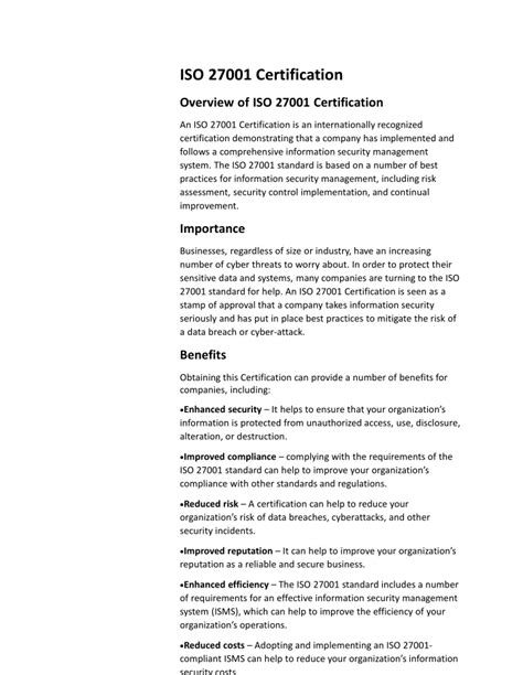 Ppt Iso 27001 Certification Powerpoint Presentation Free Download Id 12261611