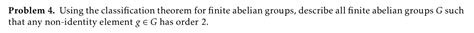 Solved Problem 4 Using The Classification Theorem For