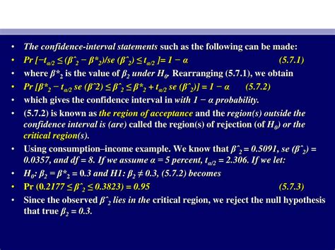 ppt 405 econometrics chapter 5 two variable regression interval estimation and hypothesis