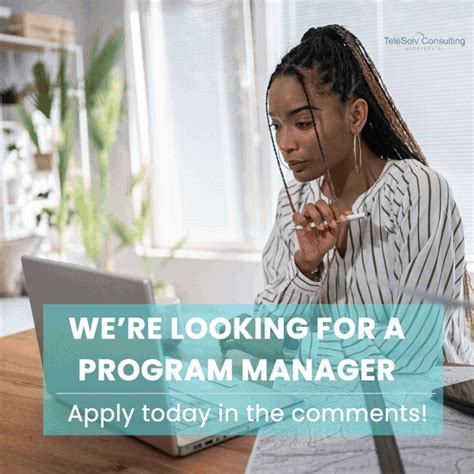 Telesolv Consulting On Linkedin Remote Programmanager Hiring