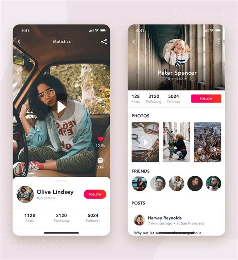 User Profile Mobile Interface Concept Sketch Template Login Page Design Web Design Tools App