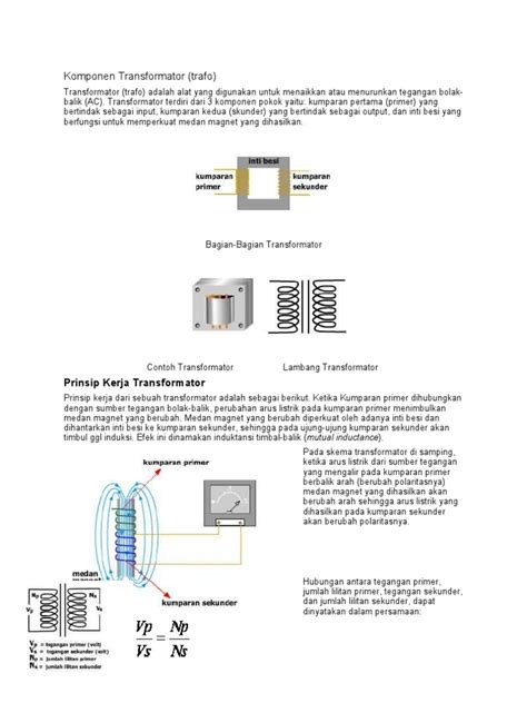 Komponen Transformator Pdf