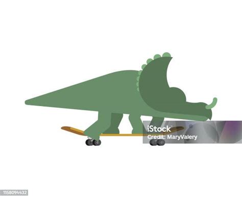 스케이트 보드에 스티라 코사우루스 디노 스케이트 보더 선사 시대 도마뱀 괴물 승마 롱 보드 고대의에 대한 스톡 벡터 아트 및 기타 이미지 Istock