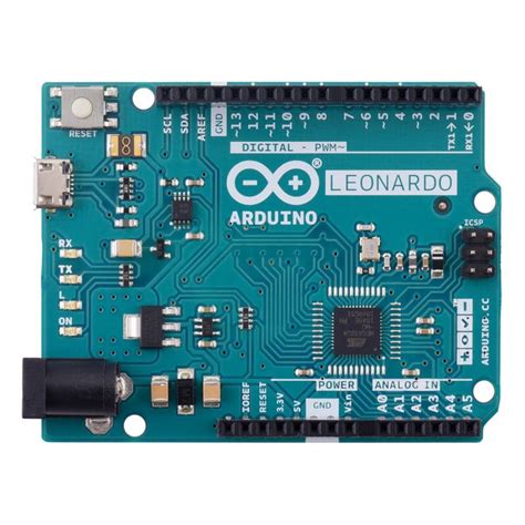 Arduino Leonardo With Headers Arduino Microcontroller Board Open Source Hardware