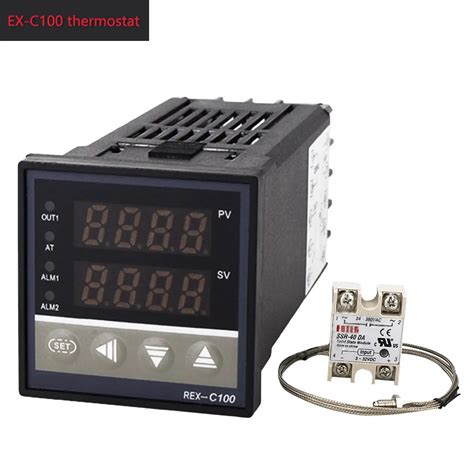 Electrical Fittings LCD Digital V PID Temperature Controller Max A SSR K Thermocouple