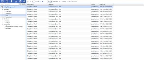 Compliance Check In The Policy Management Module Kaseya