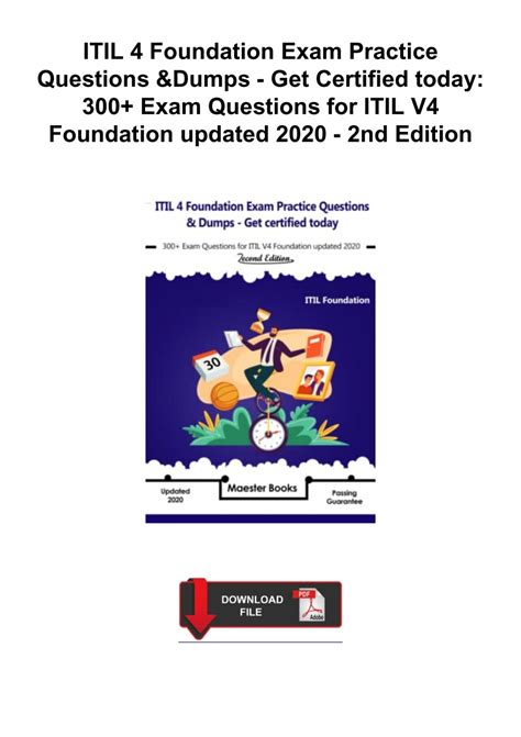 Pdf Download Itil 4 Foundation Exam Practice Questions And Dumps Get Certified Today 300