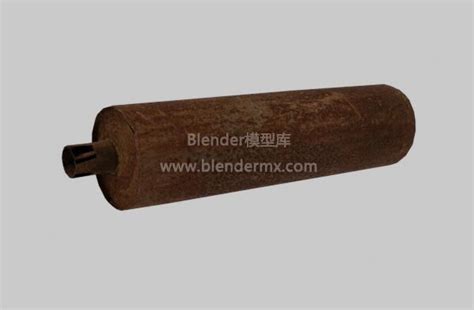 Blender 生锈汽车排气管3d模型素材资源下载 Blender模型库