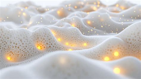 Artistic Microscopic View Of Foam Cells Forming Plaque In Detail Stock Illustration