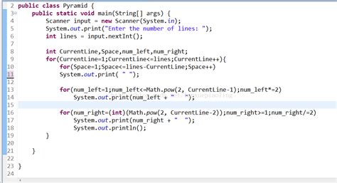 Java编程 数字金字塔javalanxuepiaoling的专栏 Csdn博客