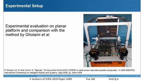 dynamic control of cable driven parallel robots with unknown cable stiffness a joint space
