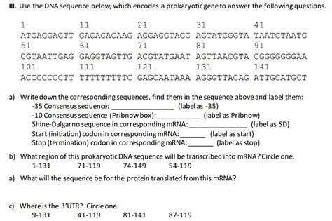 solved il use the dna sequence below which encodes a