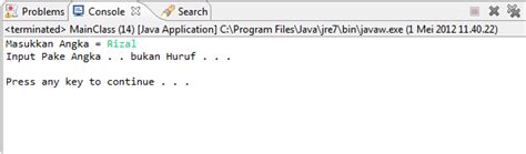 exception error handling di java c dan c cianjur game