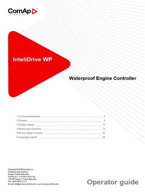 Intelidrive Wp Operator Guide Pdf