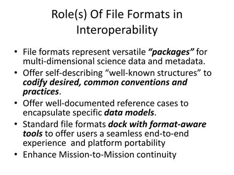 PPT File Formats Conventions And Data Level Interoperability PowerPoint Presentation ID