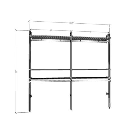 Retail Display Shelving Units 2 Bay Modern Shelving