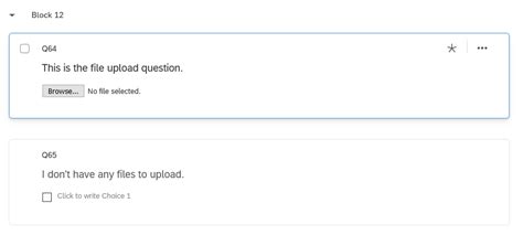 How Can I Combine File Upload Question And Multiple Choice Question With Single Validation Xm
