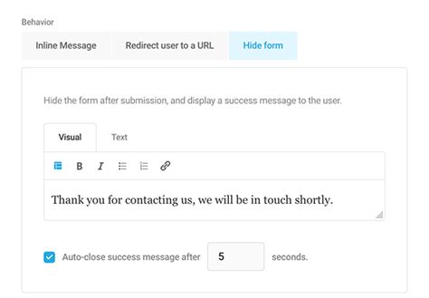 Forminator 3rd Party App Integration After Submission Behavior