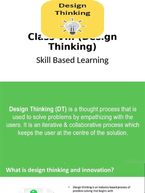 Skill Based Learningdesign Thinking Pdf