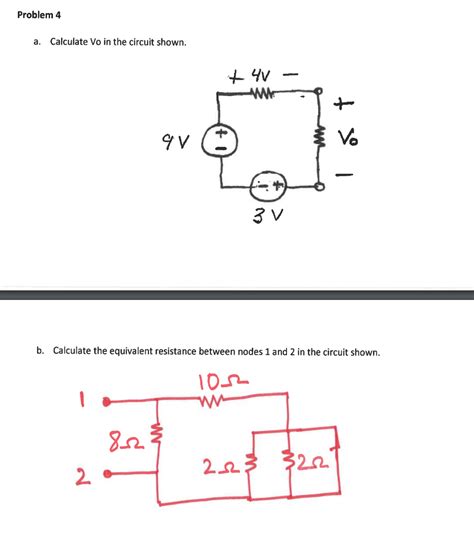 Solved Problem A Calculate Vo In The Circuit Shown V Chegg
