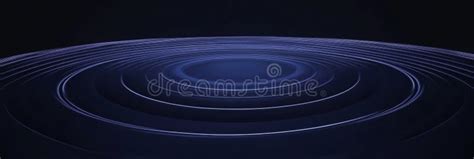 Abstract Representation Of Sound Waves In A Dark Setting Explores Depth And Resonance Stock