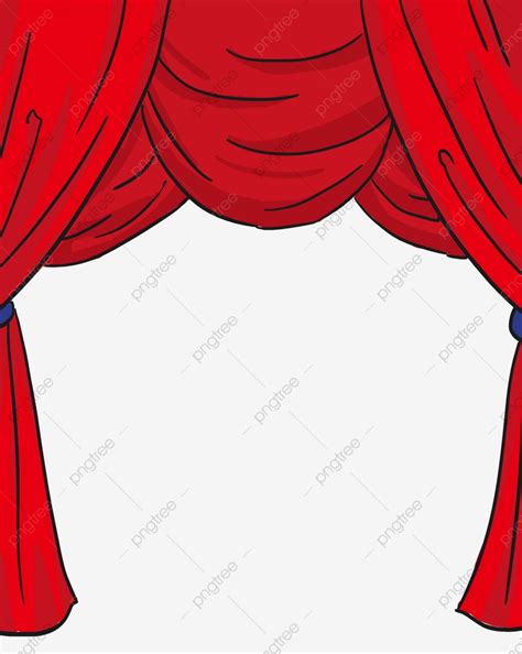 빨간 커튼 Png 및 Psd 파일 무료 다운로드 Pngtree